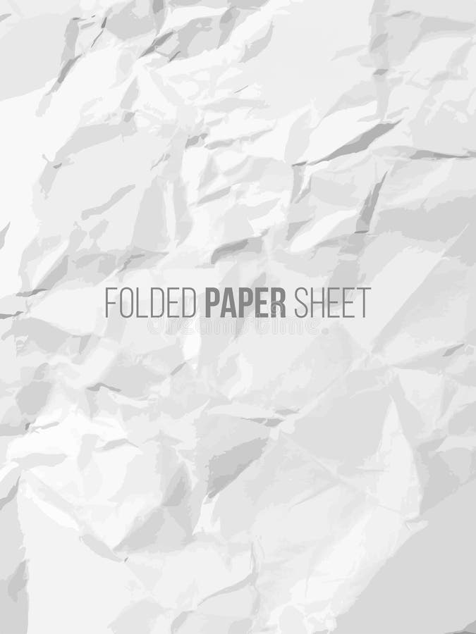 White Trendy Border with Crumpled Paper Frame Stock Vector ...