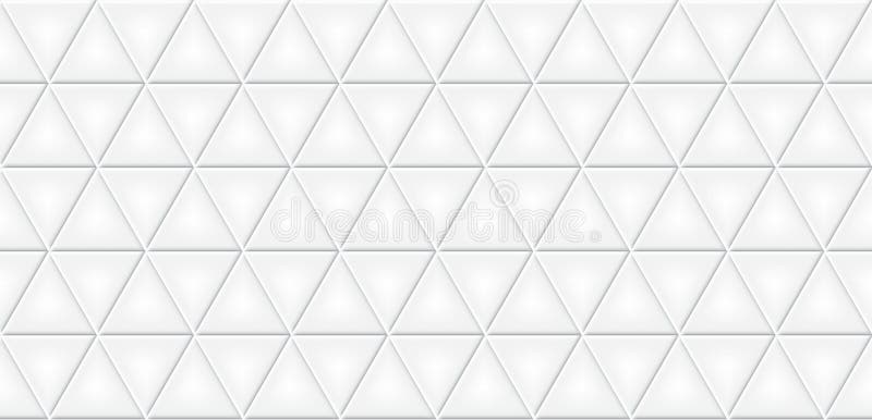 White Triangle Ceramic Tile Wall Texture Background Vector Illustration ...