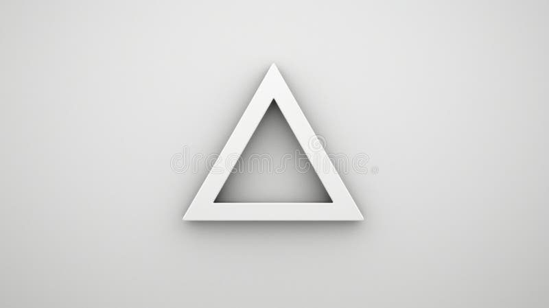 White Triangle Hollow Center Stock Photos - Free & Royalty-Free Stock ...