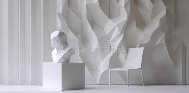 White Triangle Pyramids Background Wallpaper with Copy Space ...