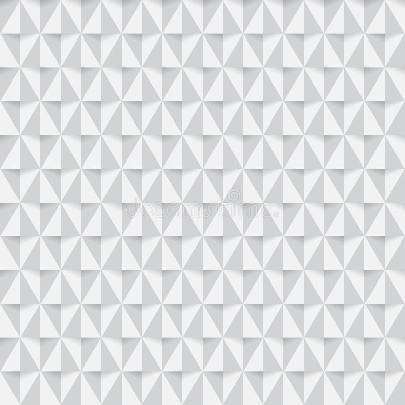 White Triangle Seamless Pattern Background Stock Vector - Illustration ...