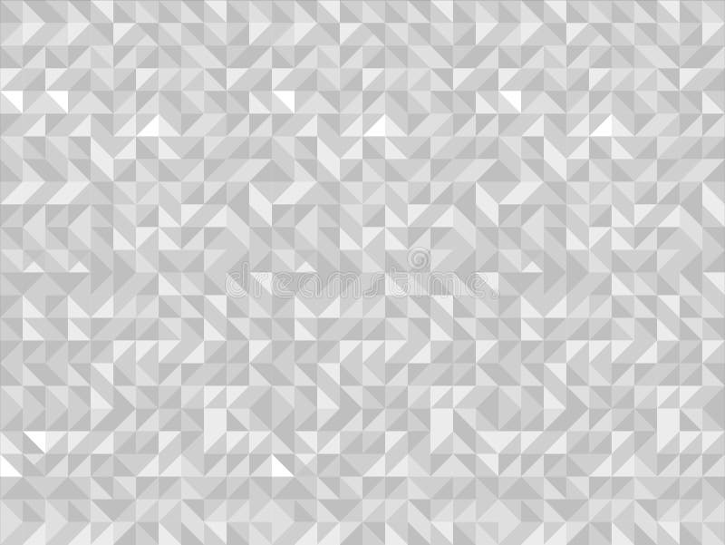 White Triangle Tiles Seamless Pattern, Vector Background Stock Vector ...