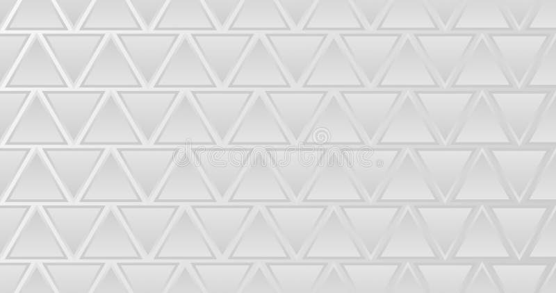 White Triangles Geometric Steel Texture Background. Seamless Pattern ...