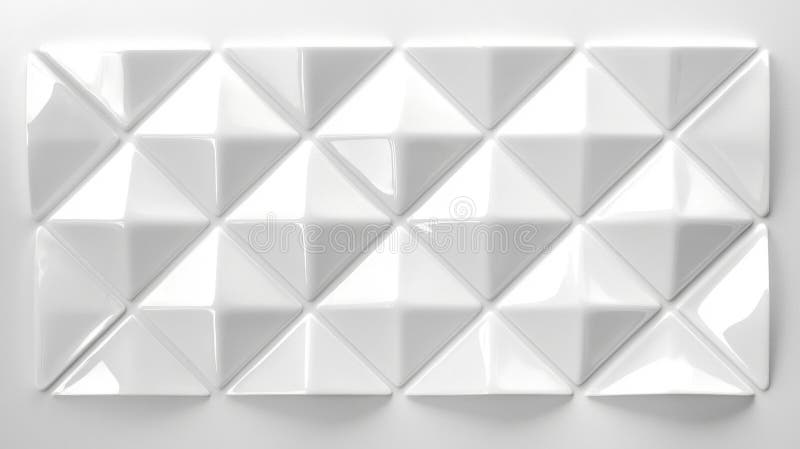 White Triangular Geometric Pattern Wall Design Stock Illustration ...