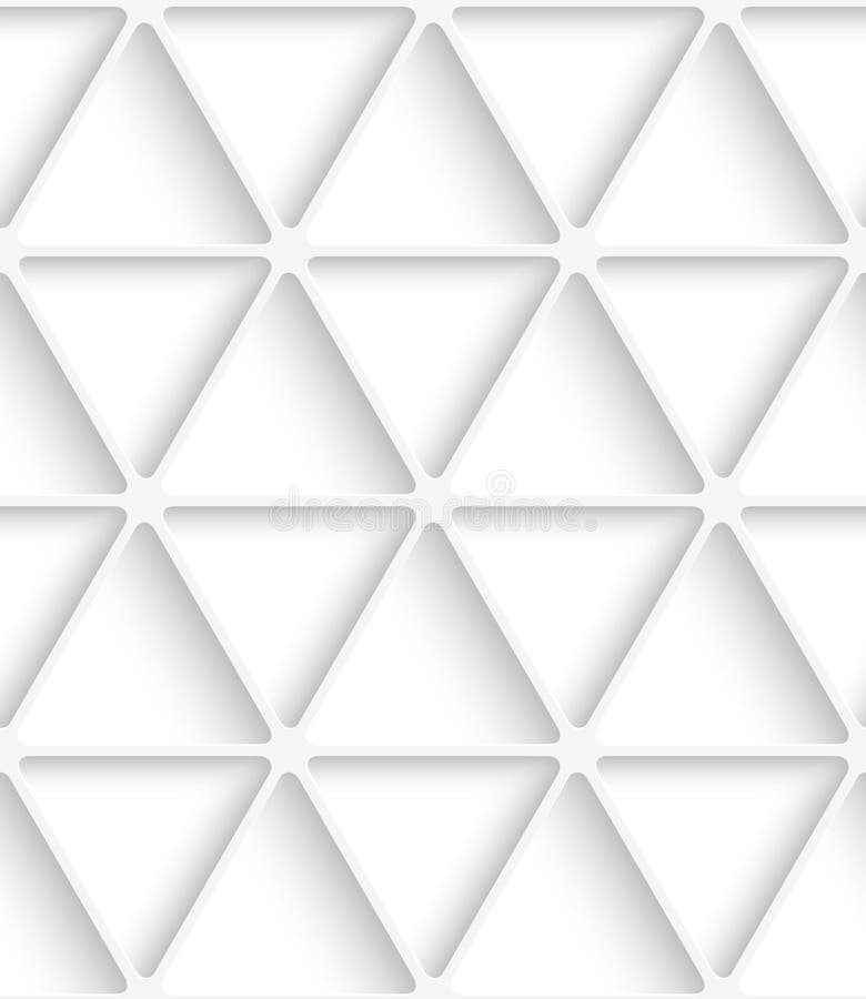 White Triangular Seamless Texture Stock Illustration - Illustration of ...