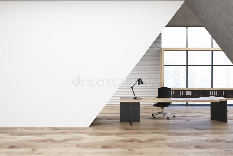 Triangular Office Table Top Stock Illustration - Illustration of desk ...