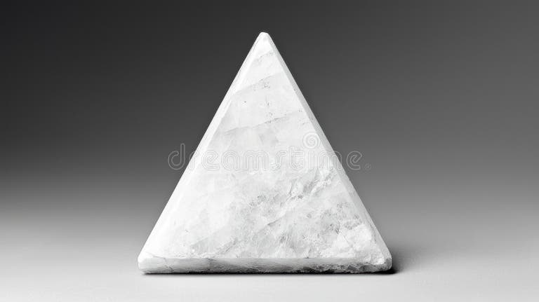 A White Triangular Prism with a Rough Texture. Stock Photo - Image of ...