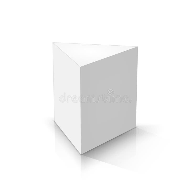 Triangular Prism Geometrical Figure Outline Icon Stock Vector ...