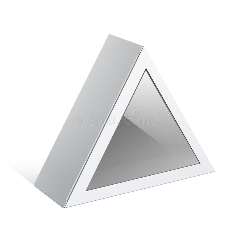 White Triangular Shape Box. for Electronic Device. Stock Vector ...