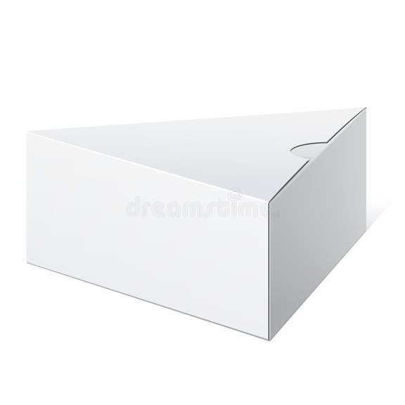 White Triangular Shape Box. Vector Stock Vector - Illustration of ...