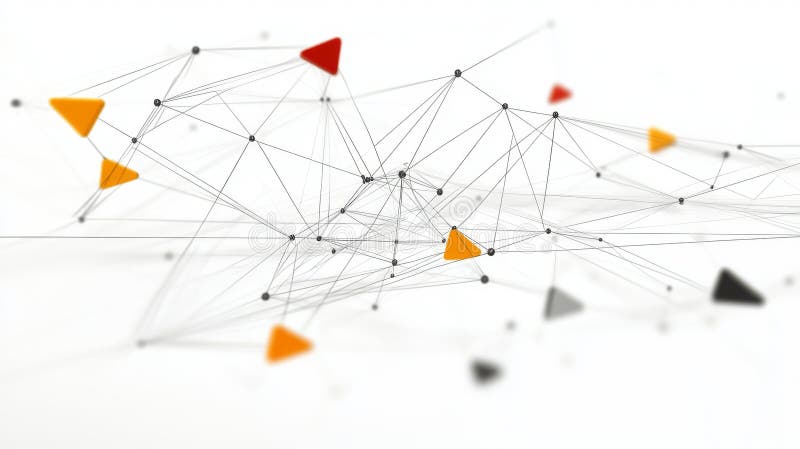 A White Triangular Surface Features an Abstract Pathway with Geometric ...