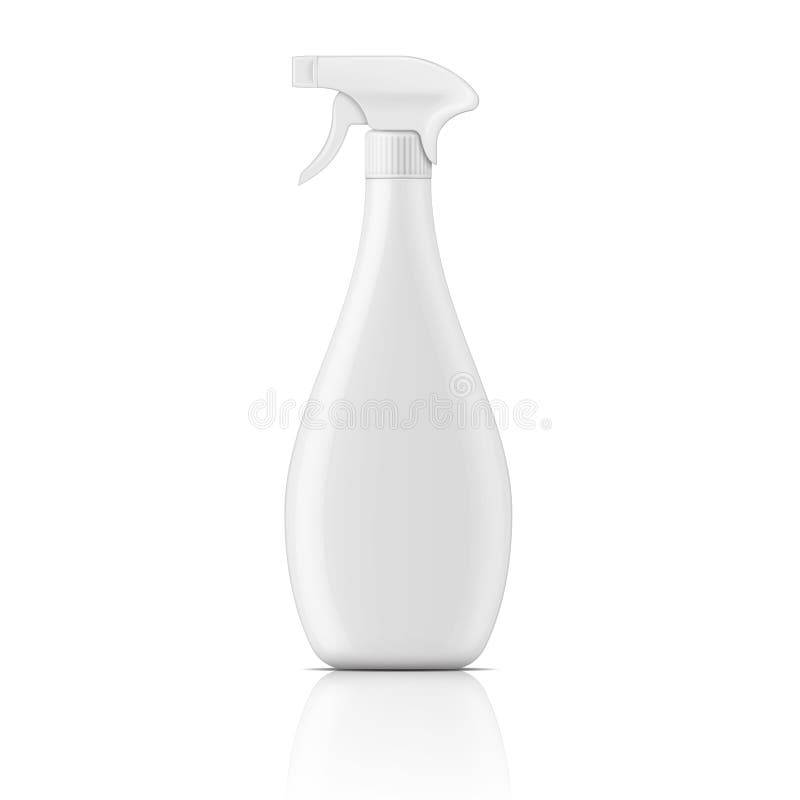 White Sprayer Bottle Template. Stock Vector - Illustration of marketing ...