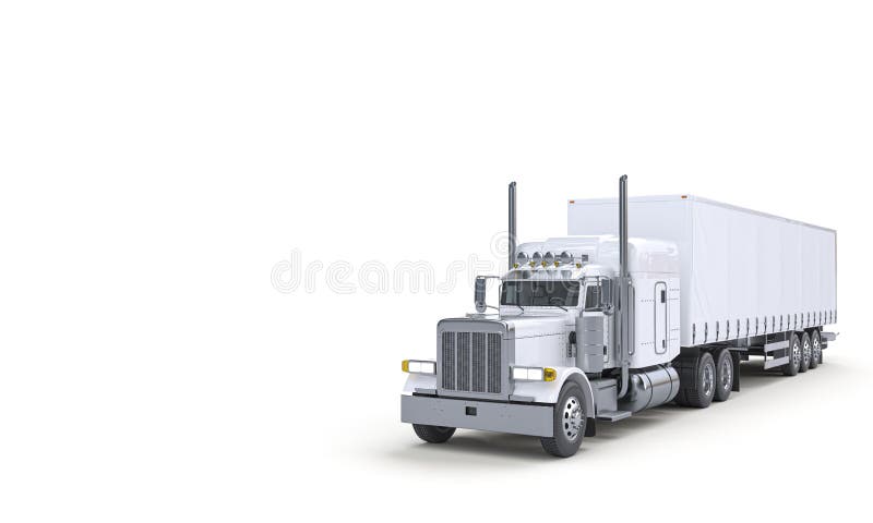 White Truck for Transportation. Logistics and Transportation Concept ...