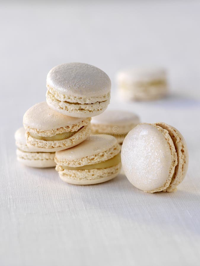 White truffle macaroons stock photo. Image of afternoon - 23703484