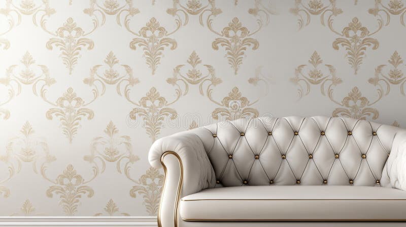 Luxurious Damask Pattern Wallpap Stock Illustrations – 1 Luxurious ...