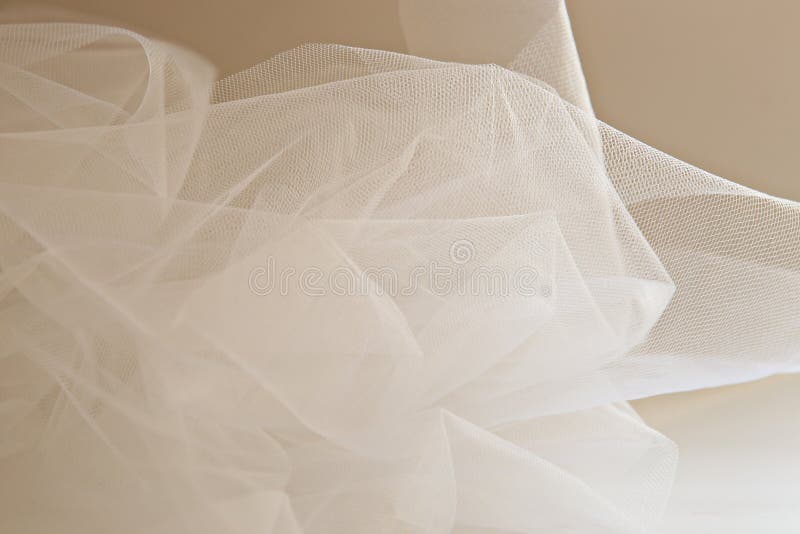 White Tulle Fabric Background. Stock Photo - Image of retro, abstract ...