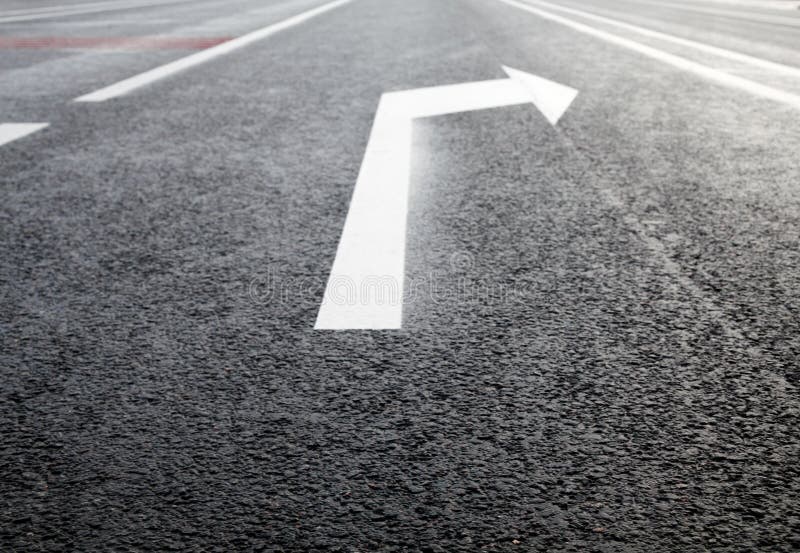 White car in turn a road stock image. Image of marking - 45331237