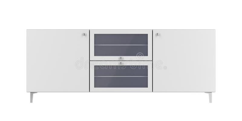 White tv stand stock illustration. Illustration of stand - 134607013