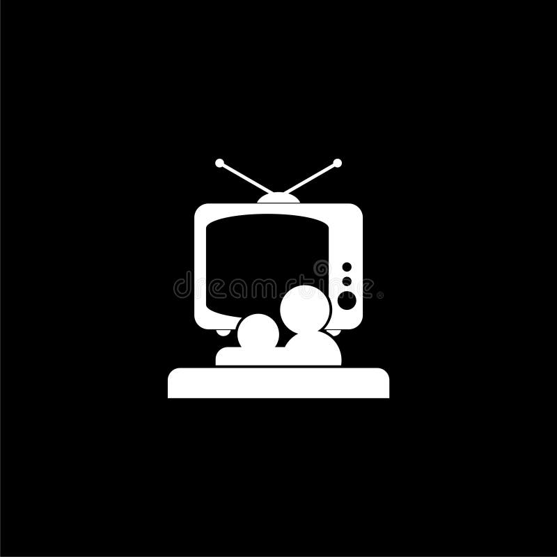 TV Watching Icon, TV Logo, Color Set Stock Illustration - Illustration ...