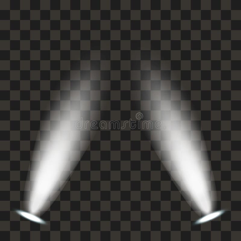 White Two Spot Light, Spotlights Transparent Background, Stage ...