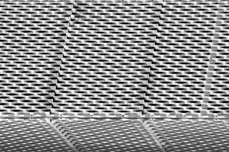White undulated metal grid stock image. Image of gray - 92636933