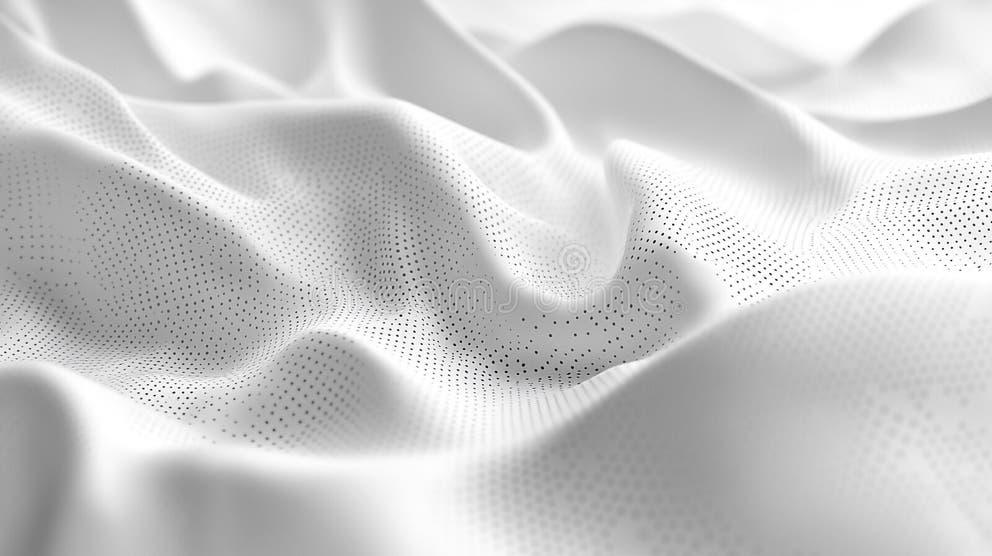 White Undulating Surface with Subtle Perforations for a Modern Abstract ...