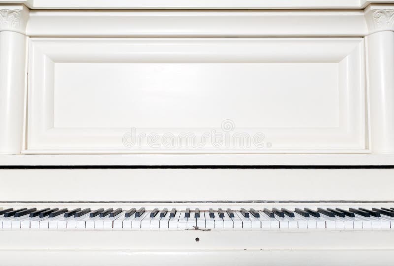 White upright piano stock image. Image of music, closeup - 21601525