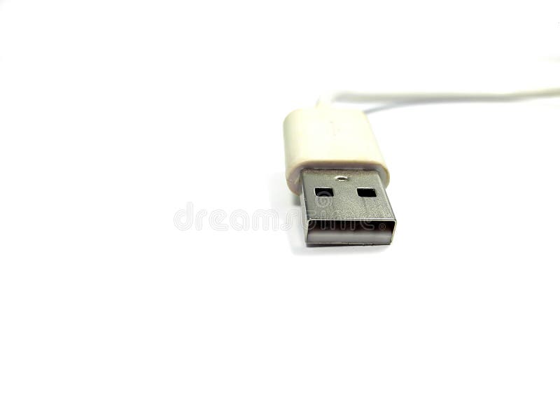 White USB cable stock photo. Image of data, communication - 88250956