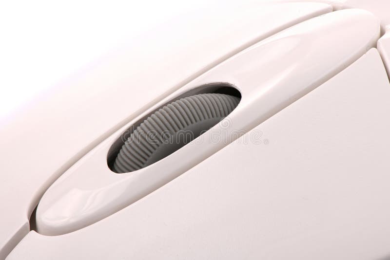 Computer Wireless Mouse on a White Background. Side View Stock Image ...