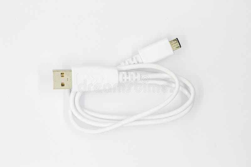 White USB Connector stock image. Image of charger, hardware - 106616601