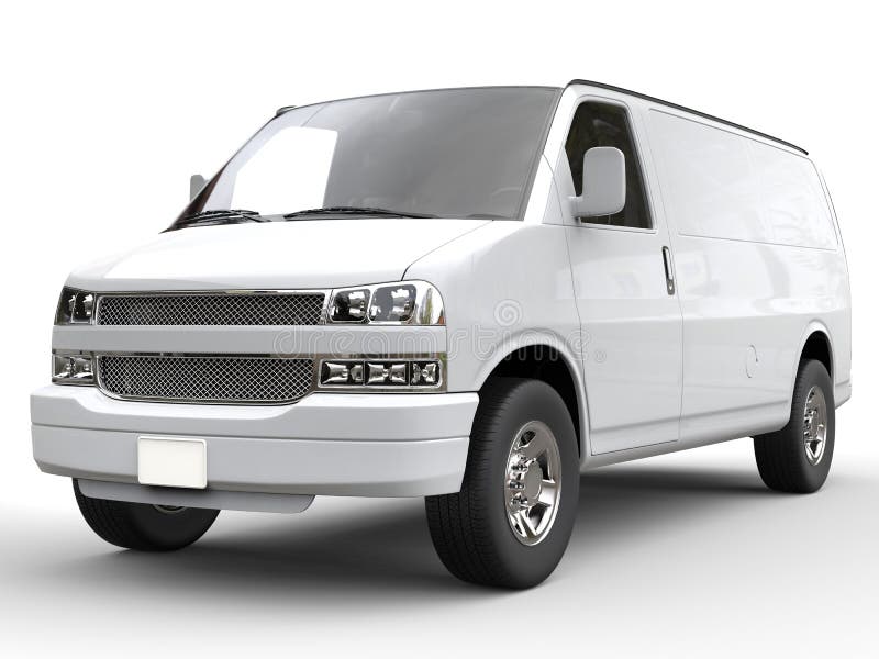White van front stock image. Image of head, courier, send - 6268041