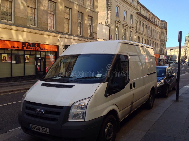 White van editorial stock image. Image of white, plain - 51958474