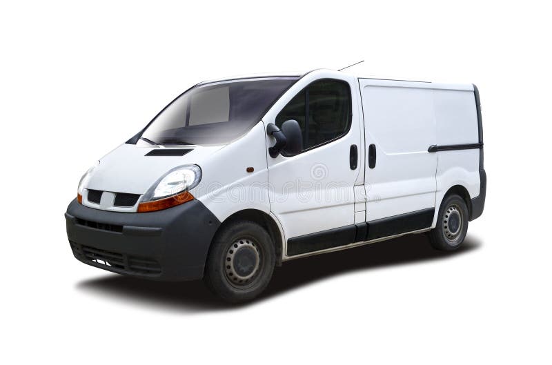 Plain white van stock photo. Image of european, unmarked - 3655496