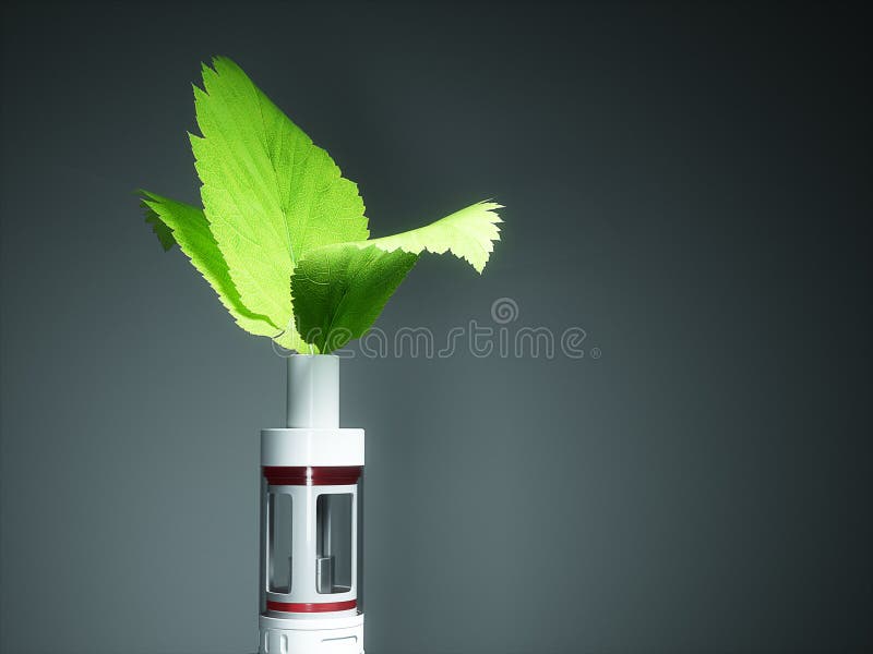 White Vaping Ecig Battery Mod. 3d Rendering Stock Illustration ...