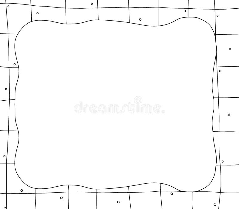 White Vector Background Black Grid Lines and Picture Frames White ...