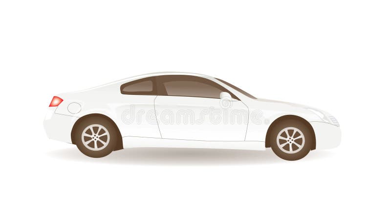 White Vector Car stock illustration. Illustration of transportation ...