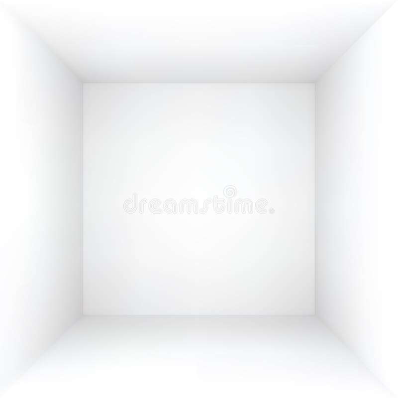 White Vector Empty Box or Room Stock Vector - Illustration of container ...