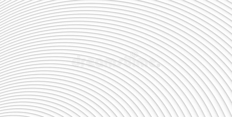 White Geometric Textured Background. Abstract Rounded Pattern. Stock ...