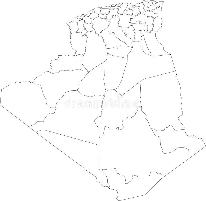 Algeria Map From Black Pattern Of The Maze Grid. Vector Illustration ...