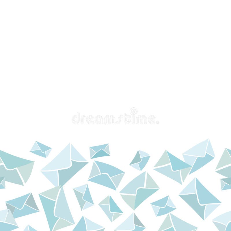 White Border with Blue Envelope. Stock Vector - Illustration of office ...