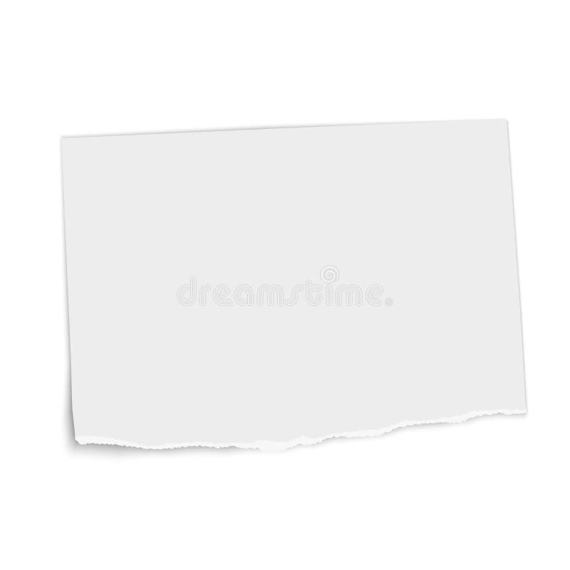White Vector Square Paper Tear Isolated Stock Vector - Illustration of ...