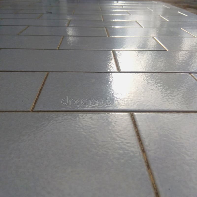 White veranda tile stock image. Image of morning, tarmac - 264182267