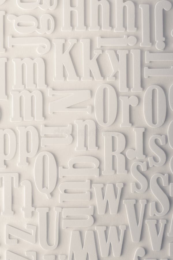 Abstract Alphabet Letters Background Soft White Tone Stock Image ...