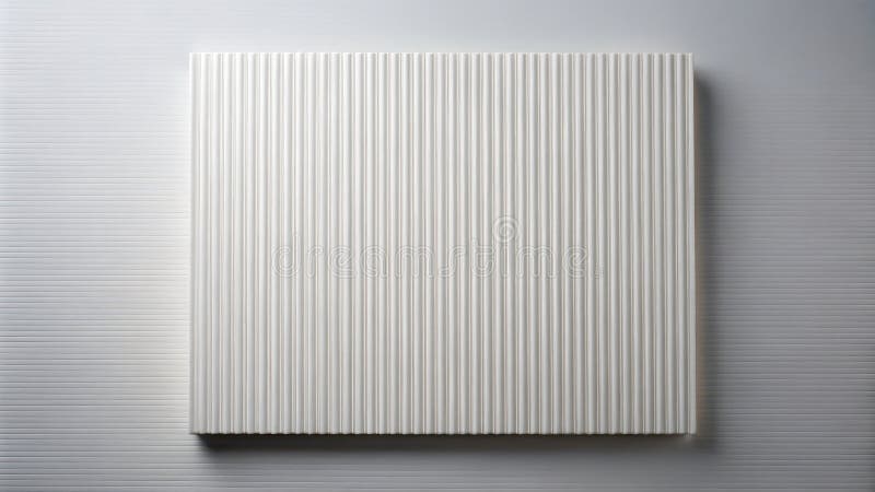 White Vertical Fluted Panel on Linear Background a Modern Design ...