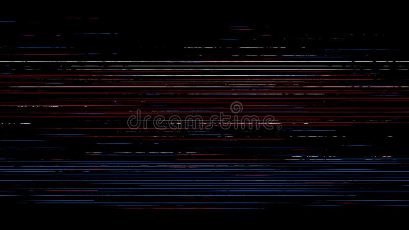 White Vertical Interference with Blue and Red Channel Fracture on Black ...