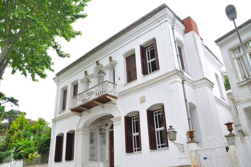 White villa stock photo. Image of external, desing, castle - 21314542