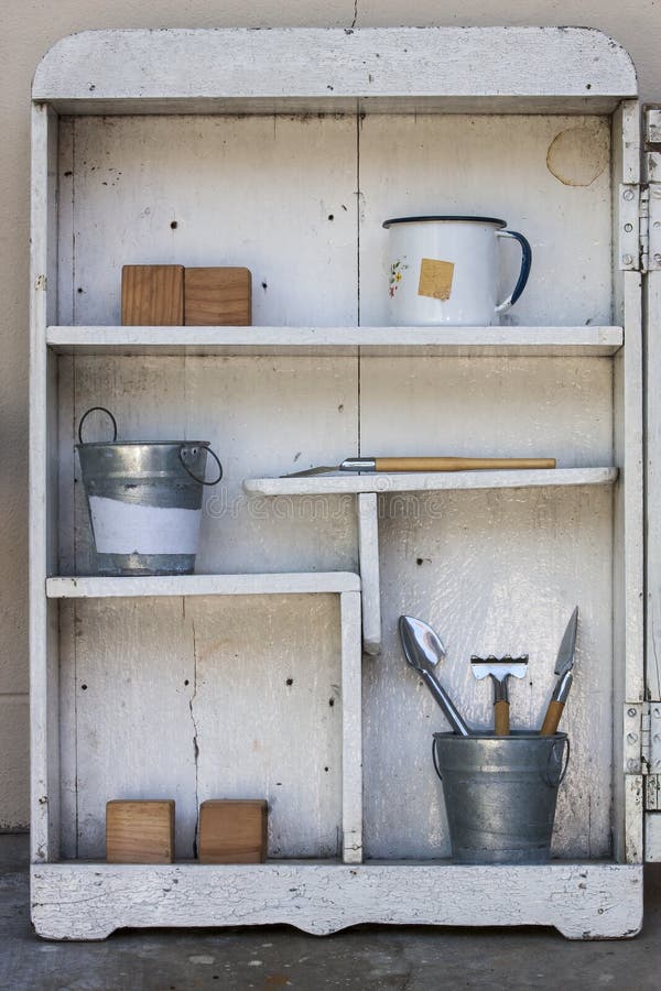 White vintage shelf stock image. Image of vintage, crack - 28862251