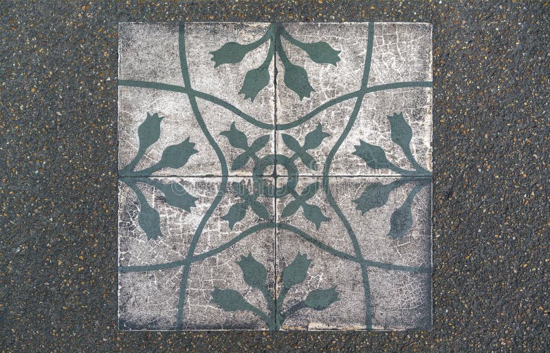 Vintage pattern tile stock photo. Image of architecture - 206777344