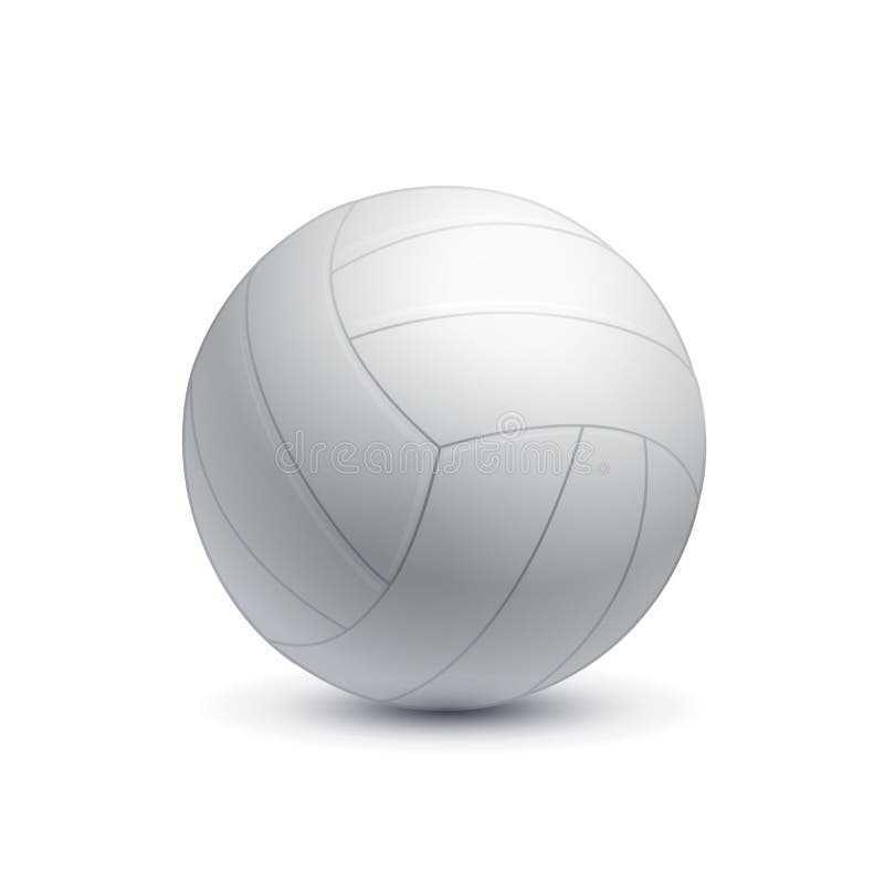 White volleyball ball stock vector. Illustration of background - 233547196