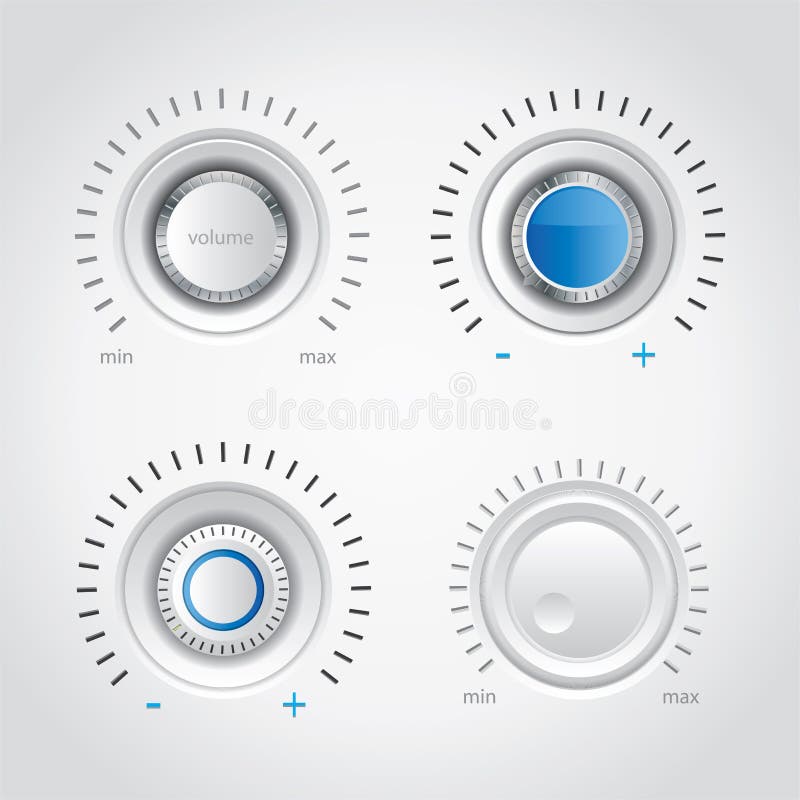 Volume control stock vector. Illustration of industry - 43943744
